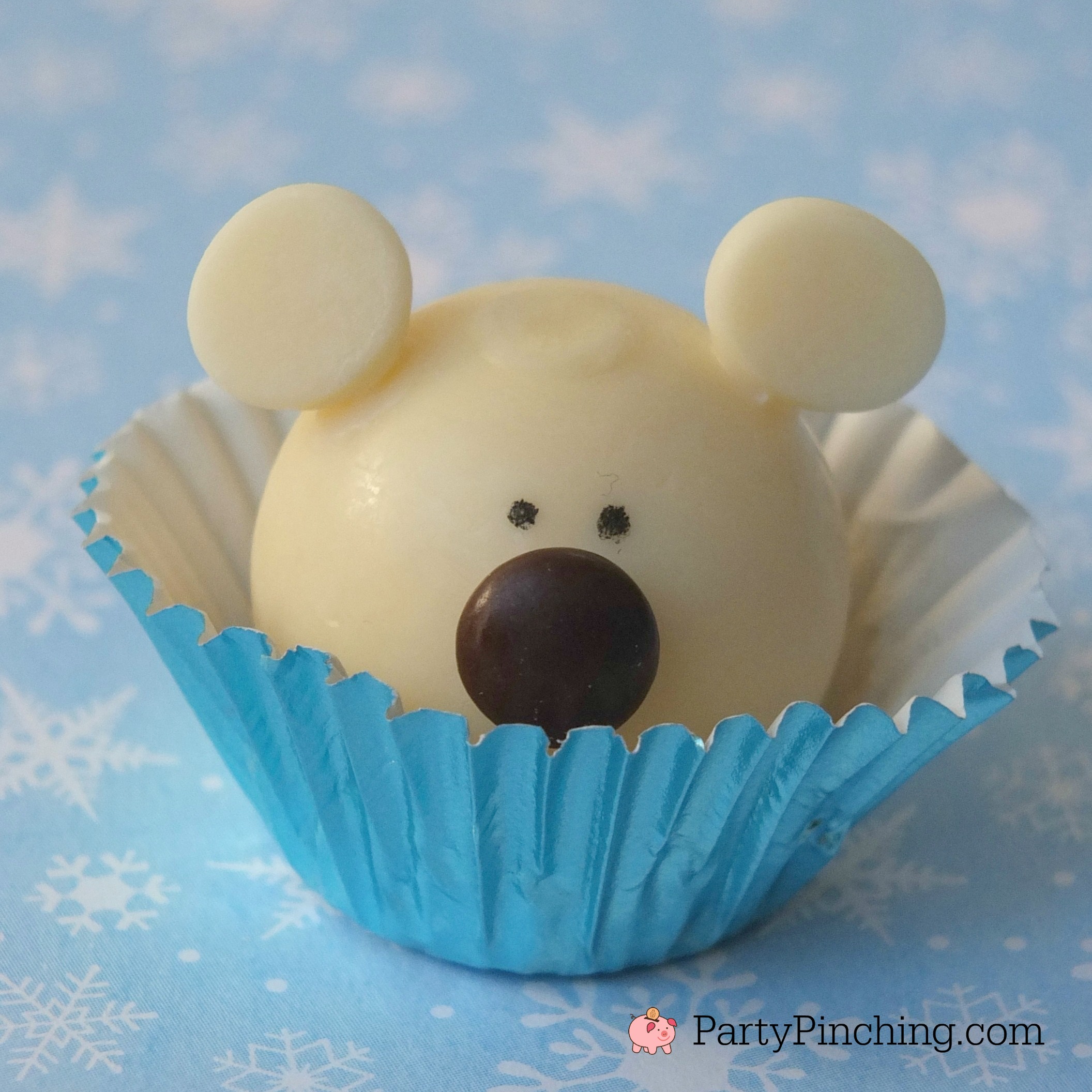 Polar bear truffles recipe, easy fun polar bear candy best Christmas recipe