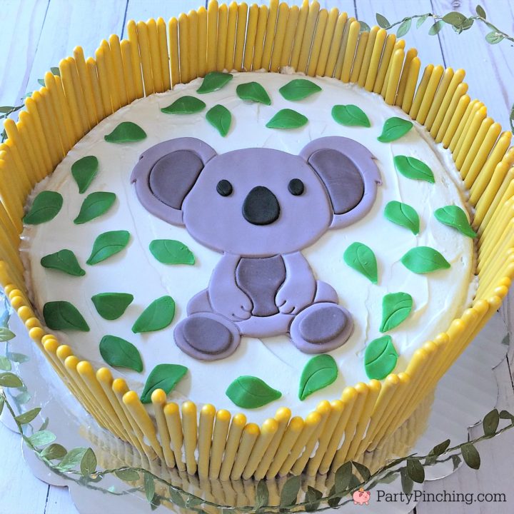 koala cake, cute fondant koala, best baby shower cake, Australia day cake