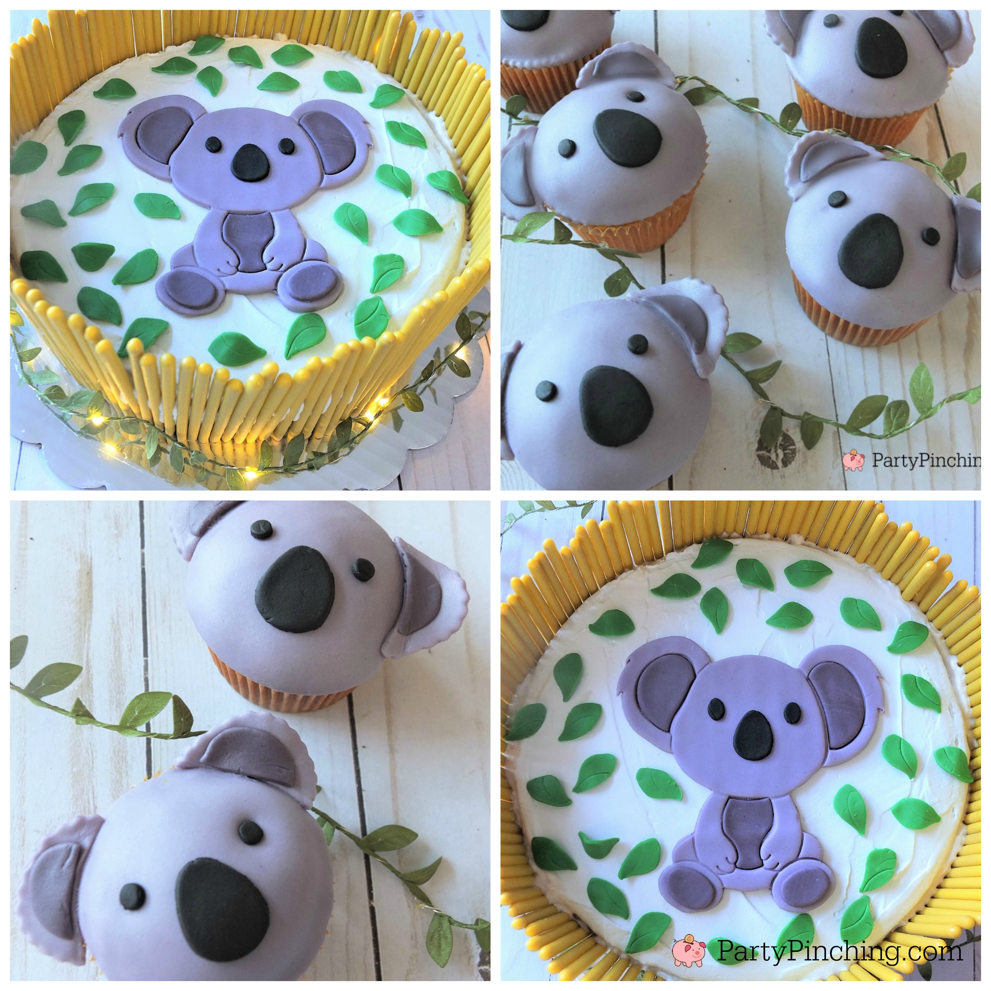 Koala Cupcakes, cute easy to make koala cupcakes Australia Day ideas