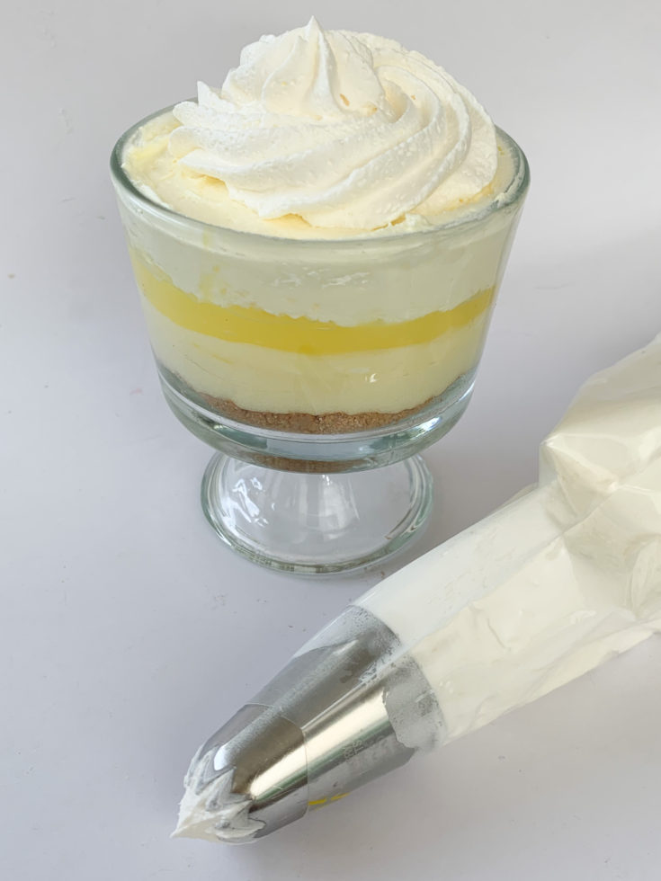 Easter Lemon Cheesecake Parfaits - Easter Pudding Desserts