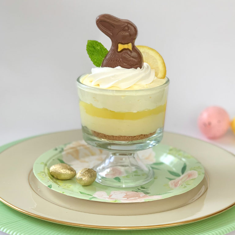 Easter Lemon Cheesecake Parfaits - Easter Pudding Desserts