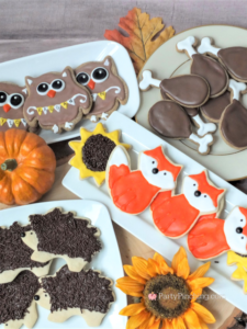 fall woodland cookies, best sugar cookie recipe for cut out, owl fox ...
