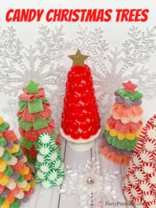 candy christmas trees, best easy ice cream cone candy Dollar Tree craft