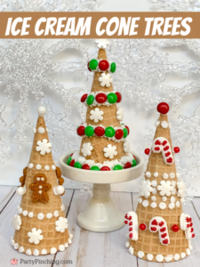 candy christmas trees, best easy ice cream cone candy Dollar Tree craft