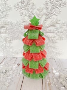 candy christmas trees, best easy ice cream cone candy Dollar Tree craft