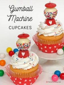 Lindt Chocolate Gumball Machine Cupcakes, Lindt Lindor White truffle