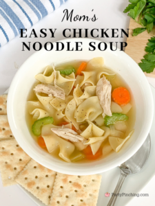 Mom's easy chicken noodle soup, easy best homemade chicken soup