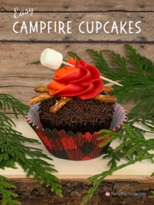 campfire cupcakes, best easy camping food recipe dessert ideas for kids