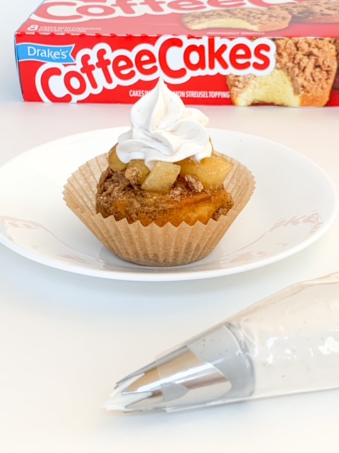 Apple cider coffee cake, Drake's cakes no bake fall apple cider