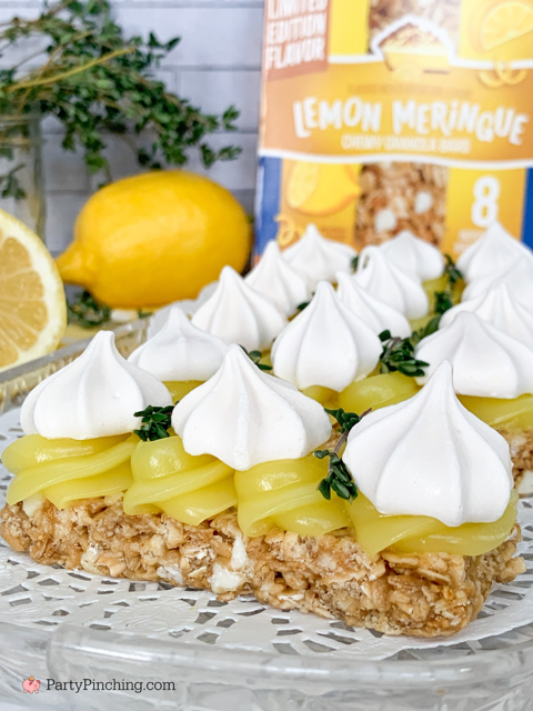 Lemon Meringue Pie Granola Bars, Sunbelt Bakery chewy recipe